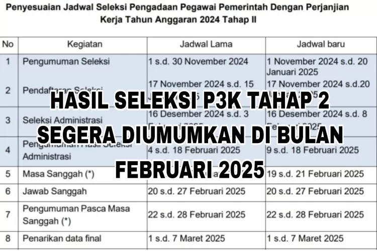 LINK LENGKAP Jadwal Dan Cara Cek Hasil Seleksi Administrasi PPPK 2024 Tahap 2 - Suar News